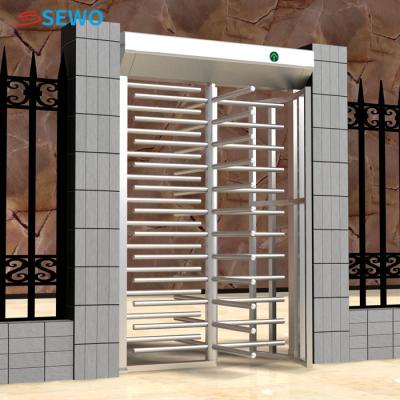 China SEWO Semi-Automatic Full Height Turnstile Gate 2200mm Security Access Control System 45 People/Minute for sale