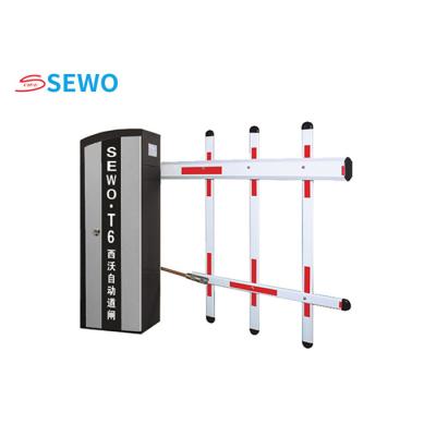 China SEWO T6Z-3 Auto Vehicle Boom Barrier Gate with 3m Fence Arm for Parking Access Control for sale
