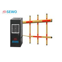 China SEWO Solar Powered Parking Boom Barrier Gate with 6x10W Photovoltaic Panels, 6M Arm Length & 5000 Operation Cycles for sale
