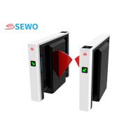 China SEWO-Y6-200 Stainless Steel Flap Barrier Turnstile with Facial Recognition - 30-40 People/Min Capacity, 1400×160×1000mm for sale