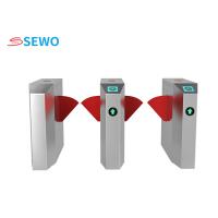 China SEWO-Y6-112 Automatic Flap Barrier Access Control System with RFID Reader, 1200×300×1050mm Stainless Steel for sale
