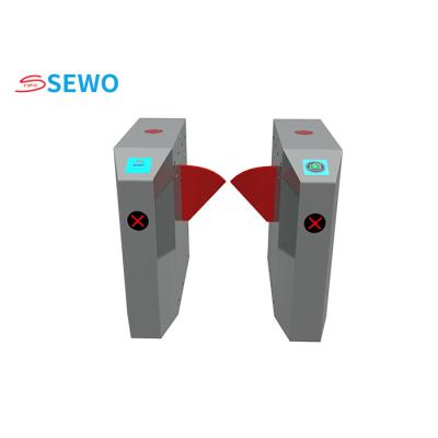 China SEWO-5112 Flap Barrier Turnstile Gate 1200×300×1050mm 30-40 People/Min Access Control for sale