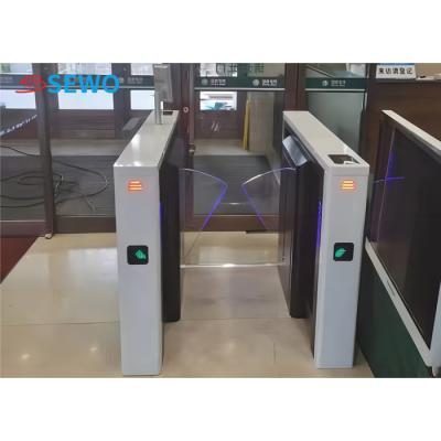 China SEWO-Y6-200 Stainless Steel Flap Barrier Turnstile with Facial Recognition - 30-40 People/Min Capacity, 1400×160×1000mm for sale