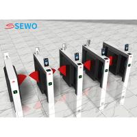 China SEWO-Y6-200 Automatic Retractable Flap Barrier Turnstile 1400×1000mm Stainless Steel Access Control System for sale