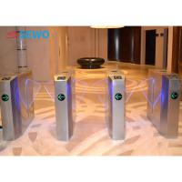 China SEWO SUS304 Flap Barrier Turnstile Gate - 1200×300×1050mm Bi-Directional Security Access Control with 30-40 People/Minute Capacity for sale