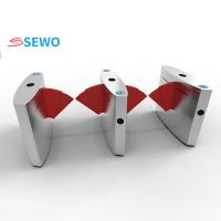 China Ultra Wide Flap Barrier Gate Turnstile - 600-900mm Passage Width, 45 People/Minute Capacity for sale