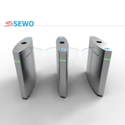 China Customized RFID Speed Gate Turnstile 45people/min Flap Barrier Access Control System with 24V DC Motor for sale