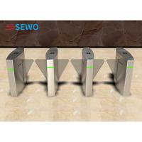 China SEWO-Y1-300 High-Speed Flap Barrier Turnstile - 45 People/Min Throughput, 304 Stainless Steel Construction for sale