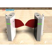 China SEWO Ultra Wide Flap Barrier Gate 600-900mm Passage Width 45 People/Minute Automated Turnstile for sale