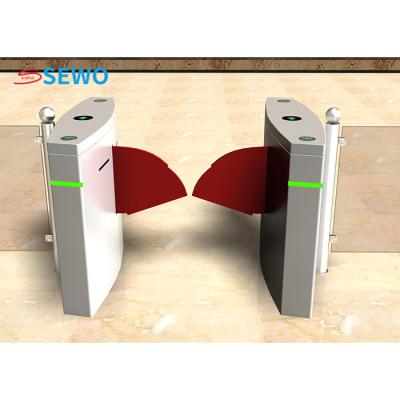 China SEWO Ultra Wide Flap Barrier Gate 600-900mm Passage Width 45 People/Minute Automated Turnstile for sale