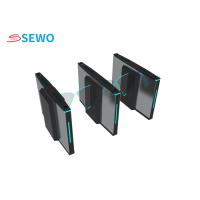 China SEWO-Y6-150 Flap Barrier Gate 1100mm Passing Width 40 People/Minute Access Control Turnstile for sale