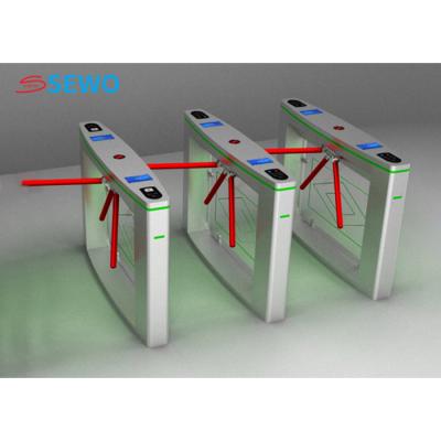 China SEWO S1-260 Cinema Tripod Turnstile Gate with 550mm Passing Width and 45 People/Minute Capacity for sale