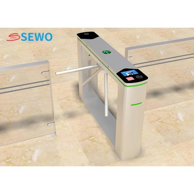 China 304 Stainless Steel Tripod Turnstile with 45 People/Min Capacity and Card Reader for Access Control Systems for sale