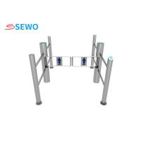 China SEWO-5311-L Pedestrian Swing Turnstile Gate 1200mm Passage Width 304 Stainless Steel for Supermarket Access Control for sale