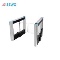 China SEWO Automatic Dazzling Aluminum Alloy Pedestrian Swing Gate - 1400×120×1000mm with 24V Motor and 5 Million Cycle Durability for sale