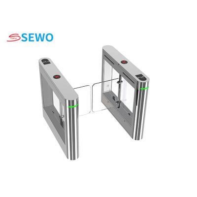 China SEWO B6-218 Stainless Steel Swing Barrier Turnstile 45 People/Minute Access Control Gate 1200x180x980mm for sale