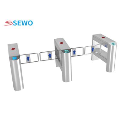 China 304 Stainless Steel Swing Gate Turnstile 1200×280×980mm with 45 People/Minute Capacity and 5 Million Cycle Durability for sale