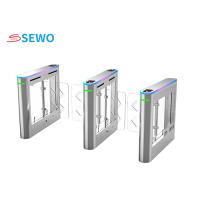China SEWO Dazzling Swing Barrier Turnstile 1400x990mm with 24V Brushless Motor and 5 Million Cycle Durability for sale