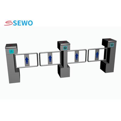 China SEWO B6-317 Swing Turnstile Gate 450×280×1000mm Stainless Steel with 30 People/Minute Capacity for sale