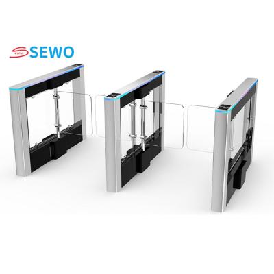 China SEWO Automatic Dazzling Aluminum Alloy Pedestrian Swing Gate - 1400×120×1000mm with 24V Motor and 5 Million Cycle Durability for sale