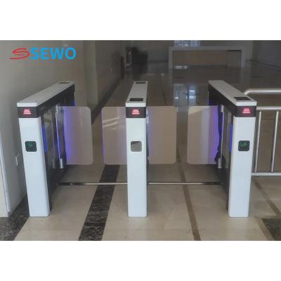 China SEWO B6-200 Automatic Swing Barrier Turnstile - 1100mm Passage Width, 45 People/Minute Capacity, SUS304 Stainless Steel Access Control for sale