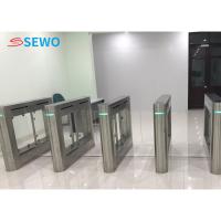 China SEWO B6-218 Automatic Swing Barrier Turnstile with Card Reader - 1200×180×980mm Stainless Steel, 45 People/Minute for sale