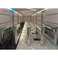 China SEWO B6-218 High Security Swing Gate Turnstile - 1200×180×980mm Stainless Steel with 45 People/Minute Capacity for sale