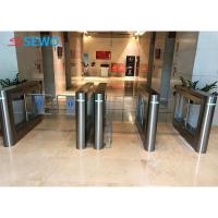China SEWO B6-218 Optical Barrier Turnstile 1200x980mm Swing Gate with 45 People/Minute Capacity and 3 Million Cycle Durability for sale