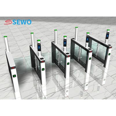 China SEWO B6-200 RFID Swing Gate Barrier Access Control Turnstile with 1100mm Width and 45 People/Minute Capacity for sale
