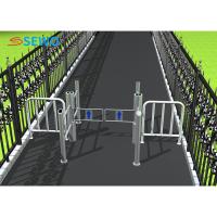 China SEWO-5311-L Pedestrian Swing Turnstile Gate 1200mm Passage Width 304 Stainless Steel for Supermarket Access Control for sale
