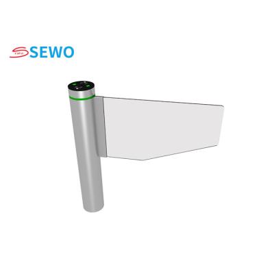 China SEWO-B6-168 Pillar Speed Gate Turnstile with 45 People/Minute Capacity and 2mm Stainless Steel Housing for sale