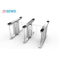 China Aluminum Wide Speedlane Turnstile 1400×120×1000mm with 20-60 People/Minute Speed for Office Building Access Control for sale
