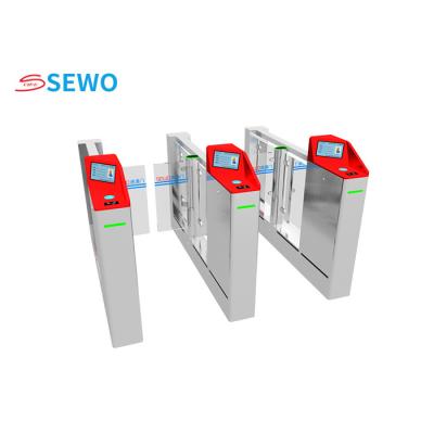 China SEWO-B1-280 High-End Security Speed Gate Turnstile with RFID Card Reader - 45 People/Minute, 600-900mm Width for sale
