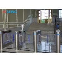 China Pedestrian Swing Barrier Gate Biometric Access Control Turnstiles Security System for sale