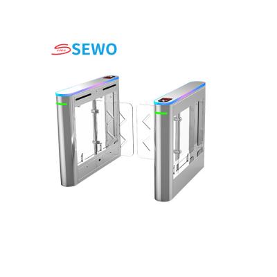 China SEWO Dazzling Swing Barrier Turnstile 1400x990mm with 24V Brushless Motor and 5 Million Cycle Durability for sale
