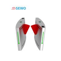 China SEWO-Y1-302 Automatic Flap Barrier Turnstile Gate - 45 People/Minute Capacity, 600-900mm Width for sale