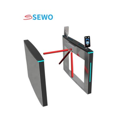 China SEWO Luxury Automatic Tripod Turnstile Gate - 35 People/Minute, 550mm Width, Anti-Collision Security Access Control for sale
