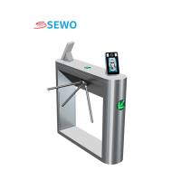 China Semi-Automatic Tripod Turnstile Gate with Face Recognition RFID Reader - 510mm Arm Length, 220V Power for sale