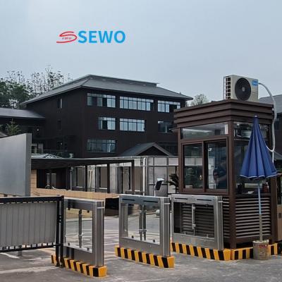 China SEWO B6-218 304 Stainless Steel Swing Turnstile 1200mm 180mm 980mm AC220V Employee Entrance Gate for sale