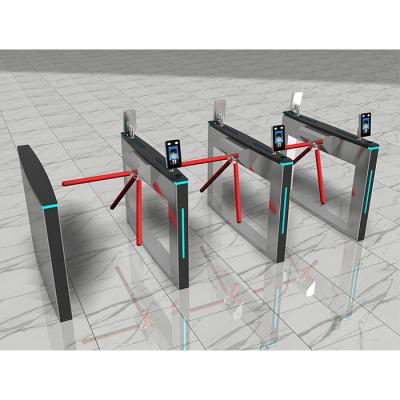 China SEWO-B1A-150 Magnetic Tripod Turnstile Gate with 550mm Passage Width and 35 People/Minute Capacity for sale