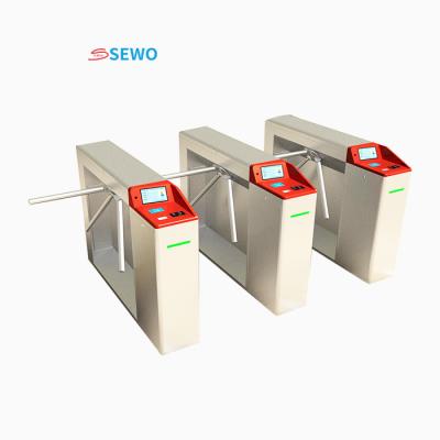 China SEWO S1-280 RFID Tripod Turnstile with 45 People/Minute Speed and 550mm Passage Width for Subway Stations for sale