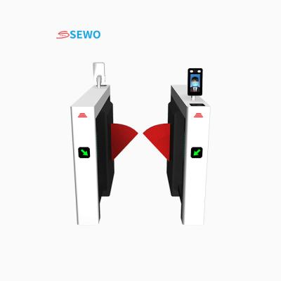 China SEWO Y6-200 Flap Barrier Turnstile Access Control System 1400×160×1000mm 220V Stainless Steel for sale