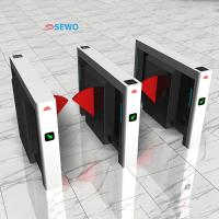 China SEWO Y6-200 Flap Barrier Turnstile Access Control System 1400×160×1000mm 220V Stainless Steel for sale