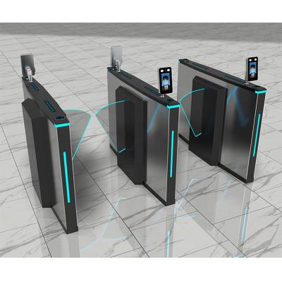 China Customized Biometric Flap Barrier Turnstile with 1100mm Passing Width and 40 People/Minute Capacity for sale