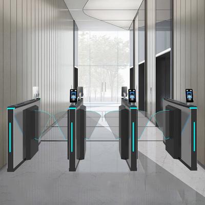 China SEWO-Y6-150 Biometric Flap Barrier Turnstile Gate 1100mm Width 40 People/Minute Access Control for sale