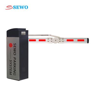China SEWO-X660 Folding Electric Boom Barrier for Parking Lots - 6M Max Length, 220V Operation for sale