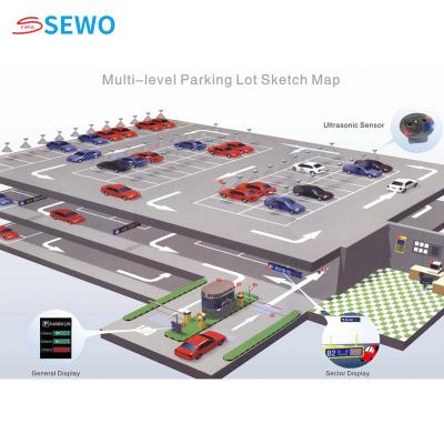China SEWO-CW6 Underground Parking Guidance System with RS485 Communication and 1000m Transmission Range for sale