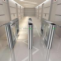 China 304 Stainless Steel Automated Swing Gate Turnstile 24V DC Motor 600-900mm Width for sale