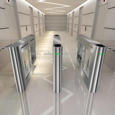 China 304 Stainless Steel Automated Swing Gate Turnstile 24V DC Motor 600-900mm Width for sale