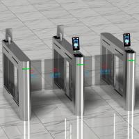 China SEWO-B4A-180 Outdoor Glass Swing Gate Turnstile Speed Gate 24V DC Motor 600-900mm for sale